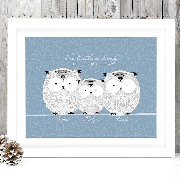 Owl Family Trees - Etsy