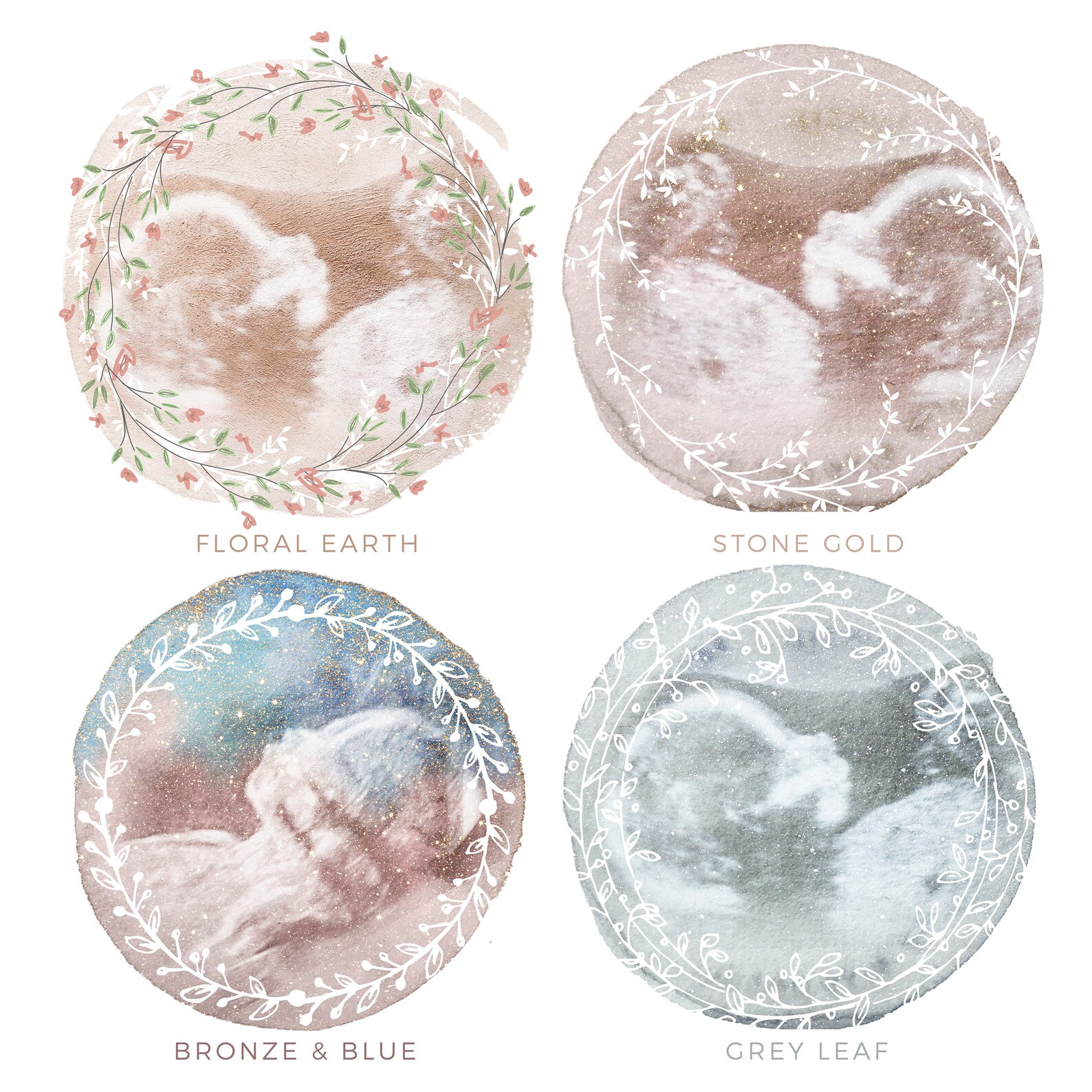 FRAMED Watercolour Baby Scan Print Art Baby Scan Frame Baby | Etsy UK