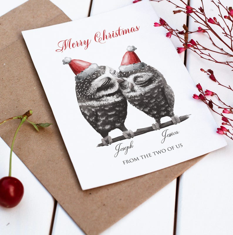 Pack of Personalised Christmas Cards Custom Christmas Cards | Etsy