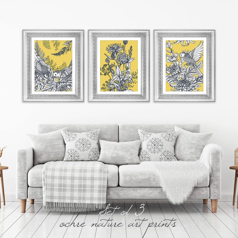 Yellow Wall Art - Etsy