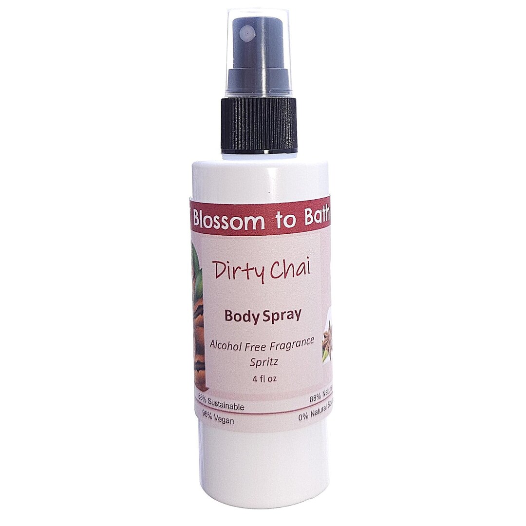 Dirty Chai Body Spray - Exotic Spicy Body Mist - Alcohol Free Natural ...