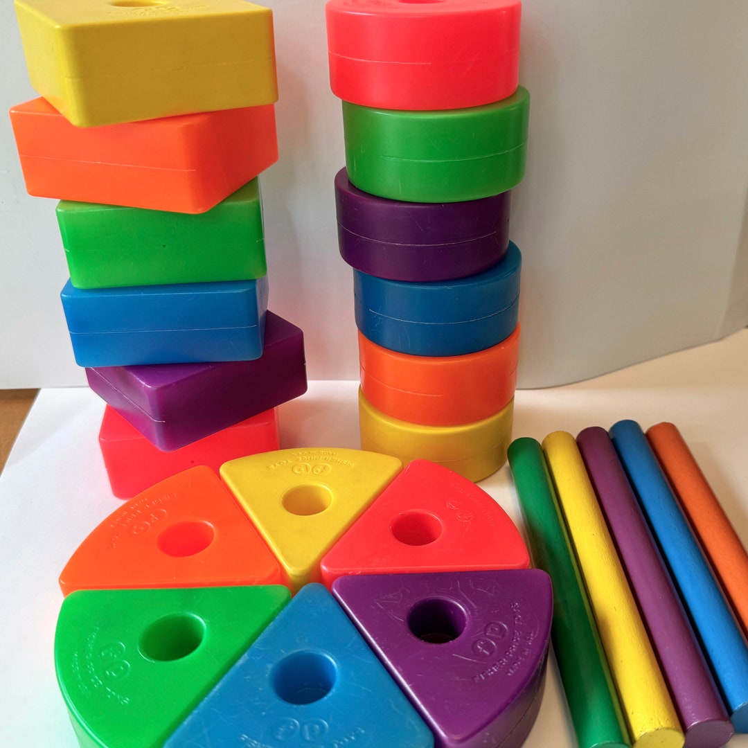 Vintage Fisher Price Blocks, Creative Blocks Set - Etsy