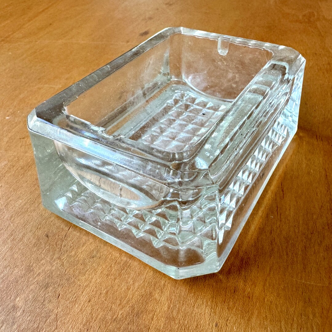 Victor Glass Vintage Salt Cellar, Sawtooth, Ashtray - Etsy