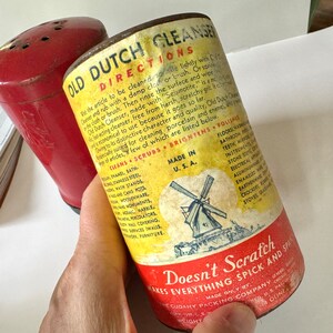 Vintage Old Dutch Cleanser With Container, 1950s - Etsy