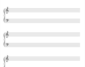 Staff Paper Printable - Etsy