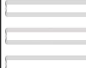 Grand Staff Paper ~ Printable - Etsy