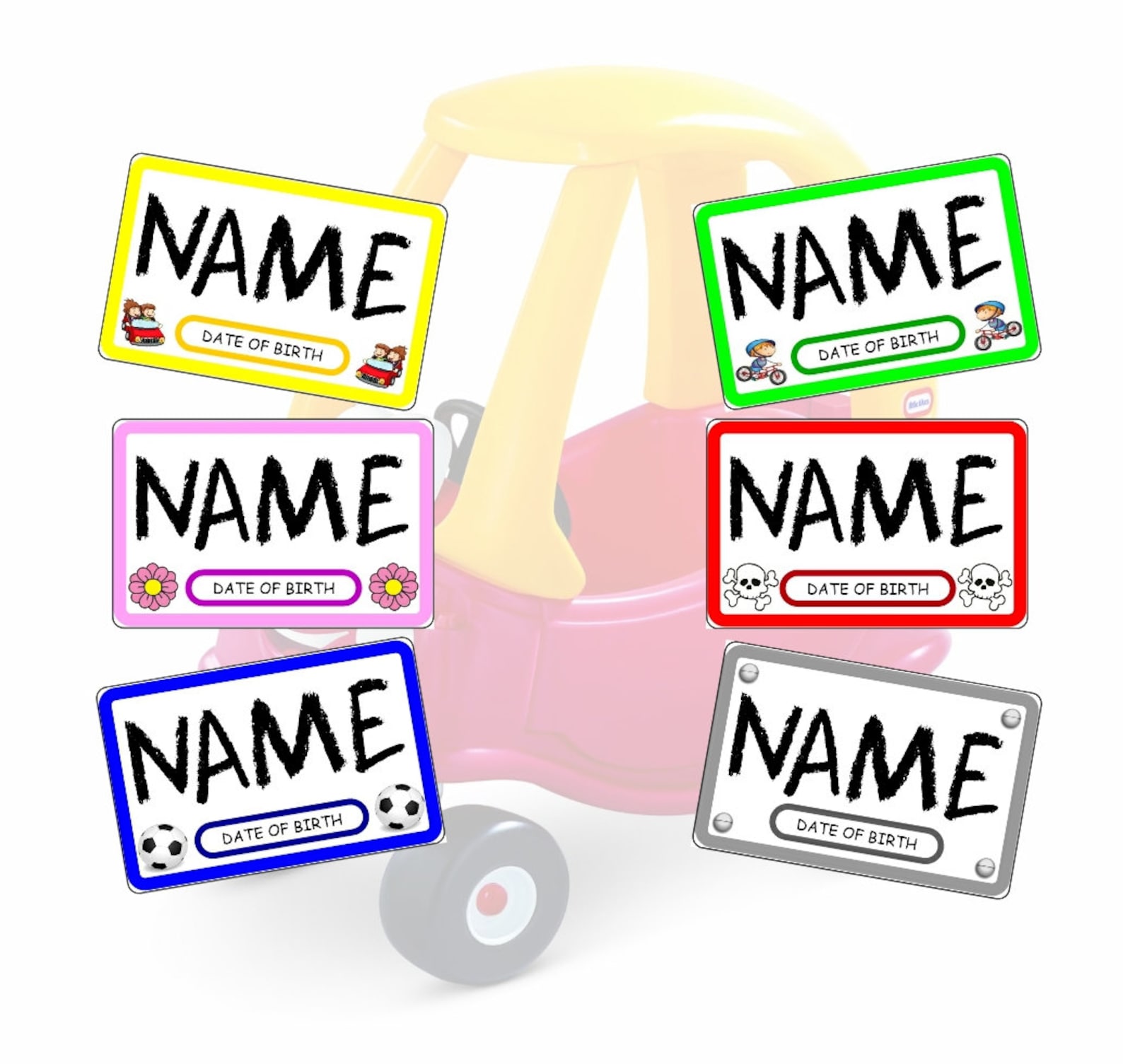 Personalised Childrens Kids Aluminium Metal Name Number Plate - Etsy