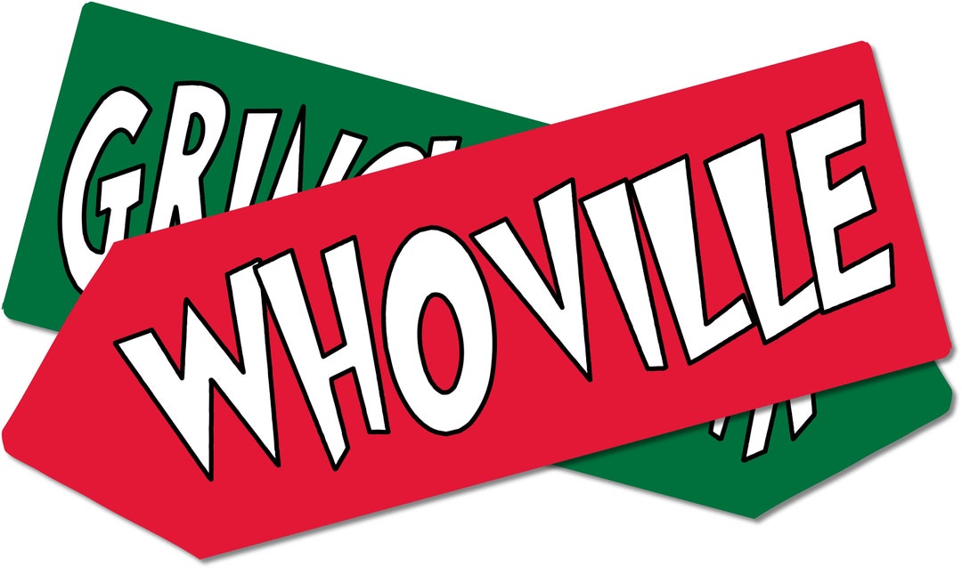 Aluminium Metal Grinch Inspired Direction Signs Various Designs ...