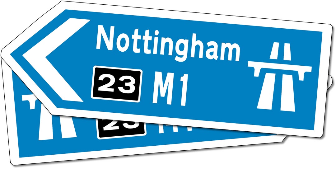 Personalised Aluminium Metal Motorway Direction Jct Style Sign - Etsy
