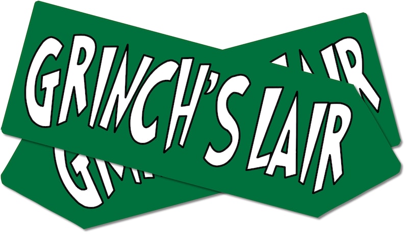 Aluminium Metal Grinch Inspired Direction Signs Various - Etsy