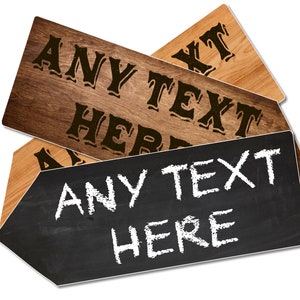 Personalised Aluminium Metal Arrow Direction Style Signs - Various ...