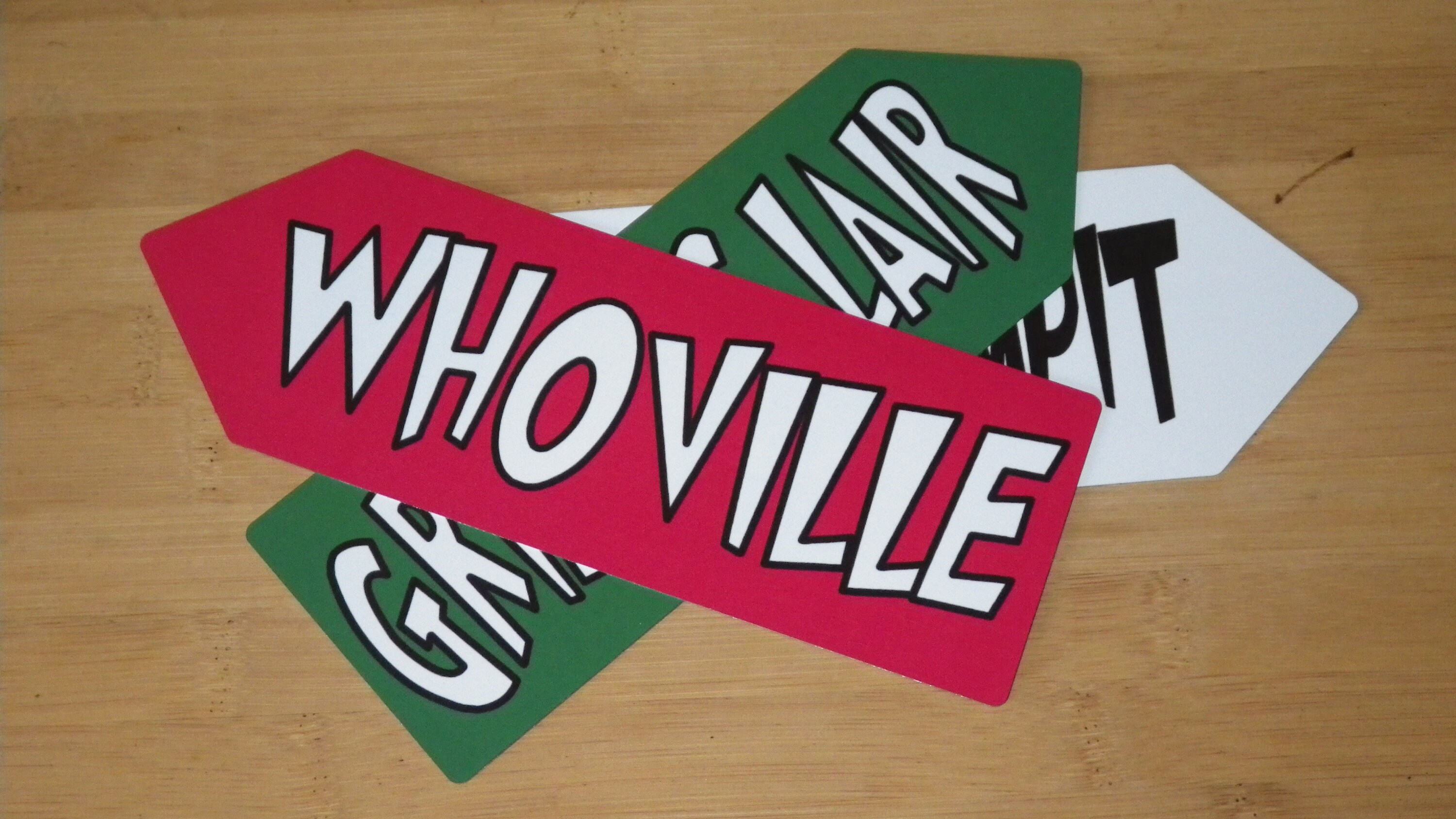 Aluminium Metal Grinch Inspired Direction Signs Various - Etsy UK