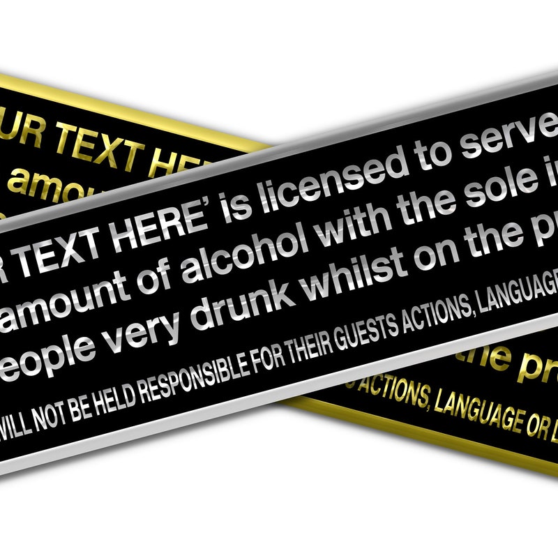 Metal Bar Lodge Sign - Etsy UK