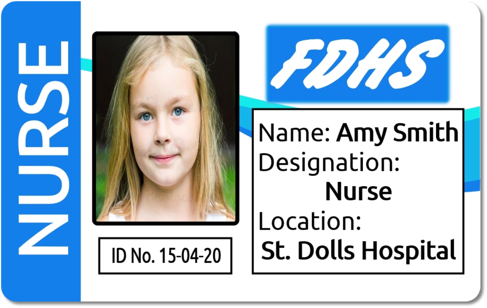 Tarjeta de identificación personalizada para niños con novedad - Etsy ...