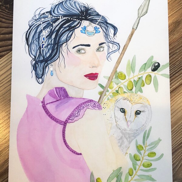 Athena Art Print - Etsy