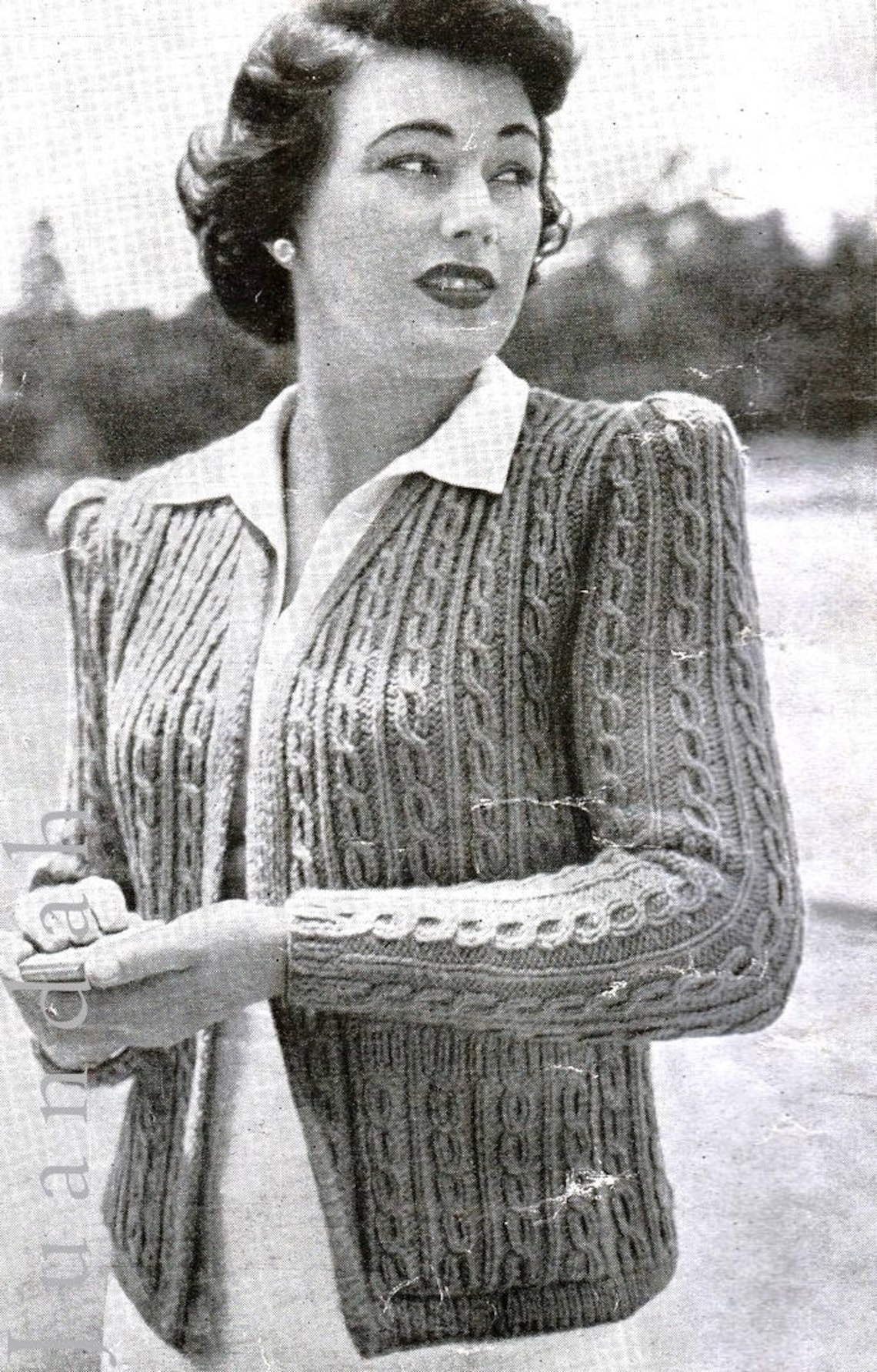 PDF Book of Vintage Knitting Patterns, 1940s Fashion, Women's Knits, 7 ...