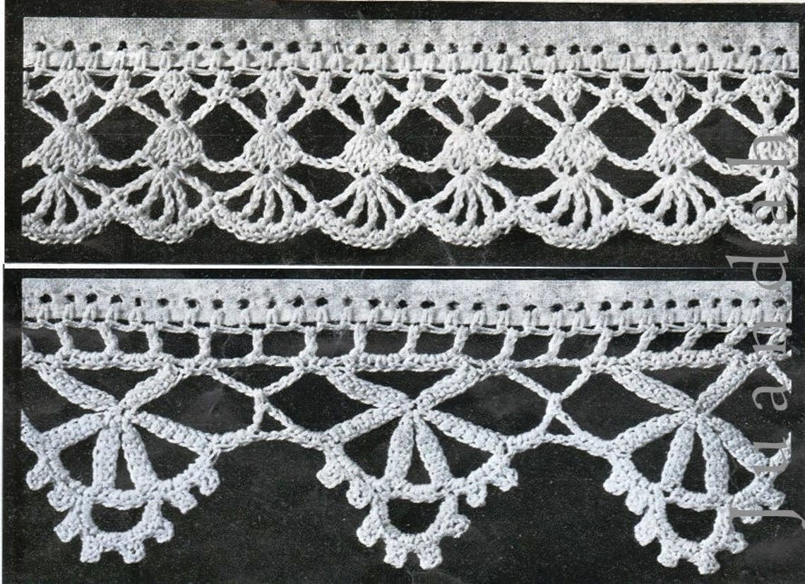 Entire Book of Vintage Crochet Edgings 1940s PDF Patterns 47 - Etsy