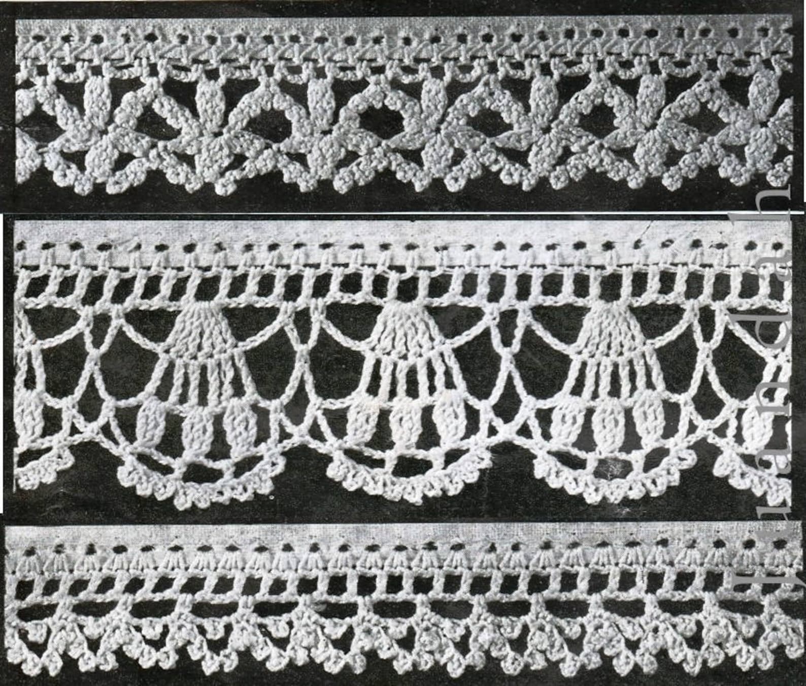 Entire Book of Vintage Crochet Edgings 1940s PDF Patterns 47 - Etsy