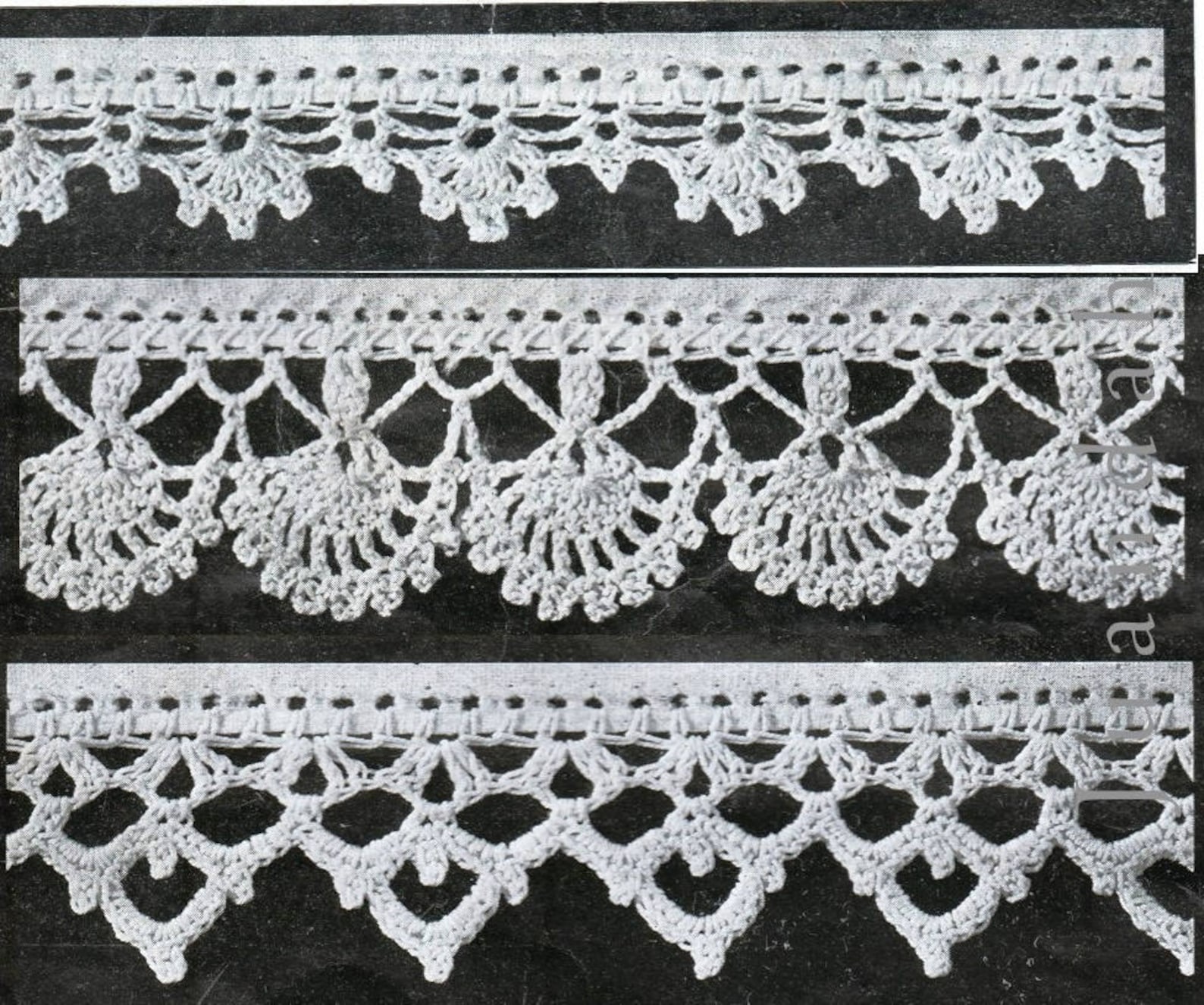 Entire Book of Vintage Crochet Edgings 1940s PDF Patterns 47 - Etsy