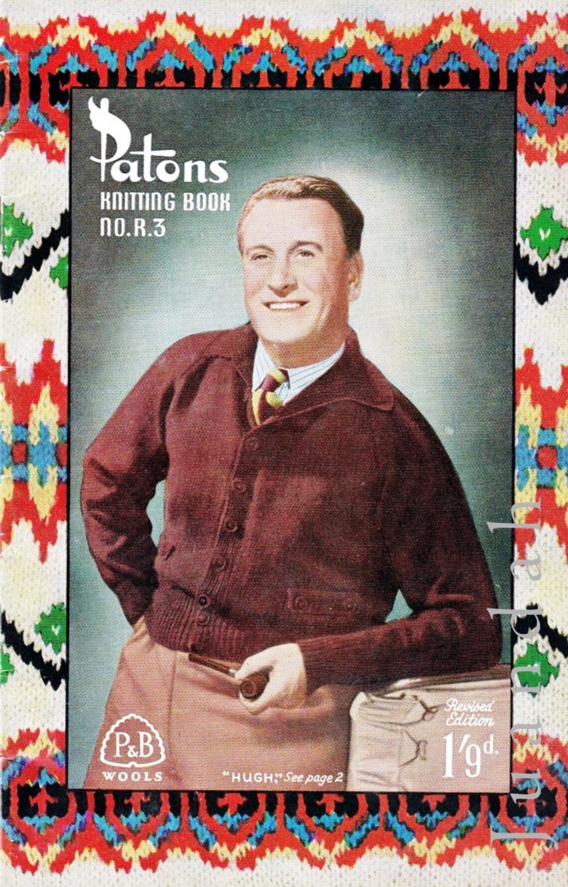 Entire Book of Vintage Men's Knits 17 Knitting Patterns - Etsy