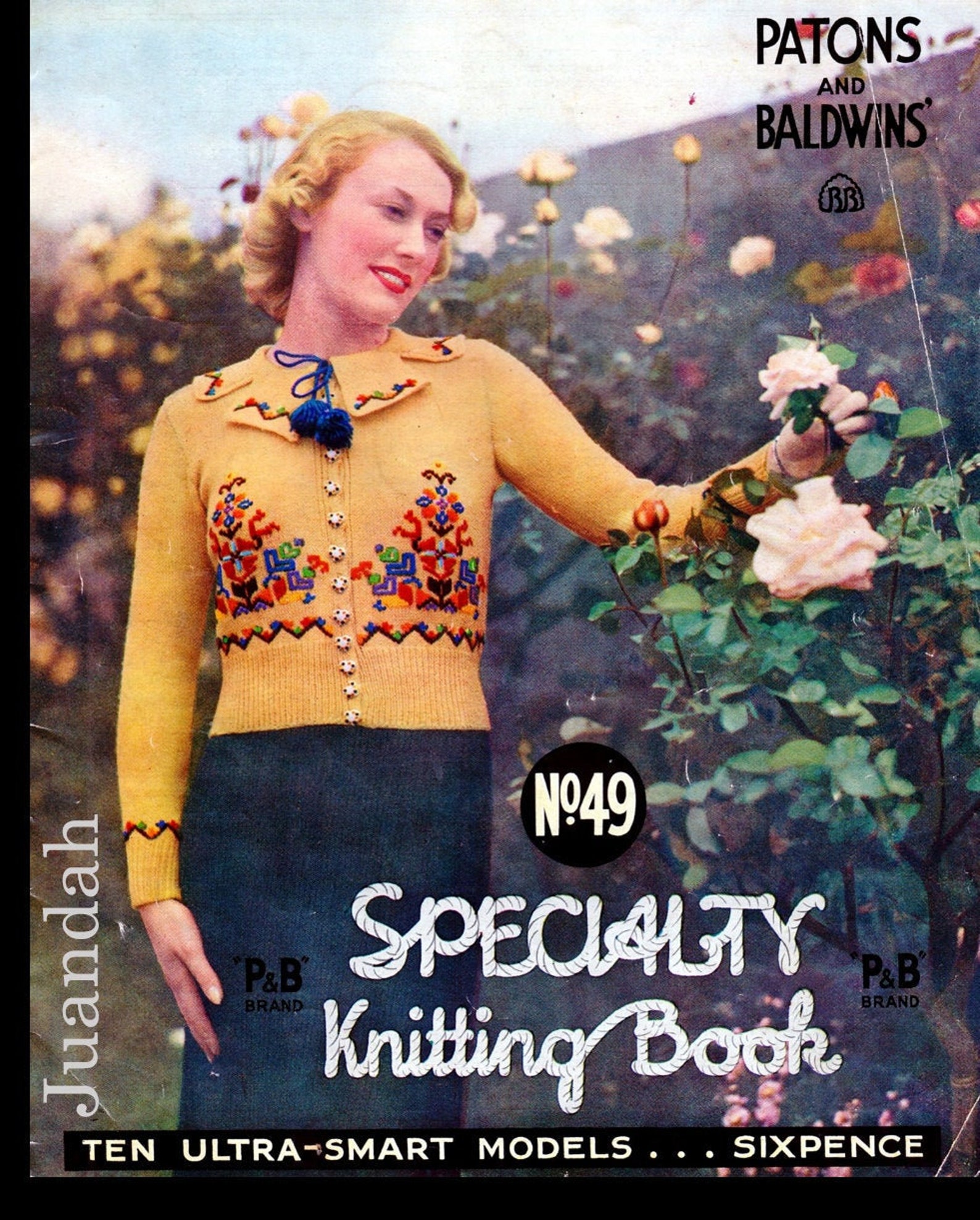 9 Rare Vintage Knitting Patterns in PDF, 1930s Style, Retro Cardigans ...