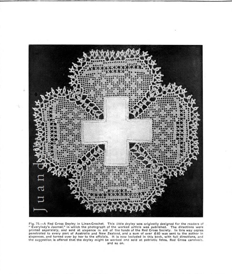 Antique Mary Card Crochet Patterns, PDF Entire 1920s Book, Filet ...