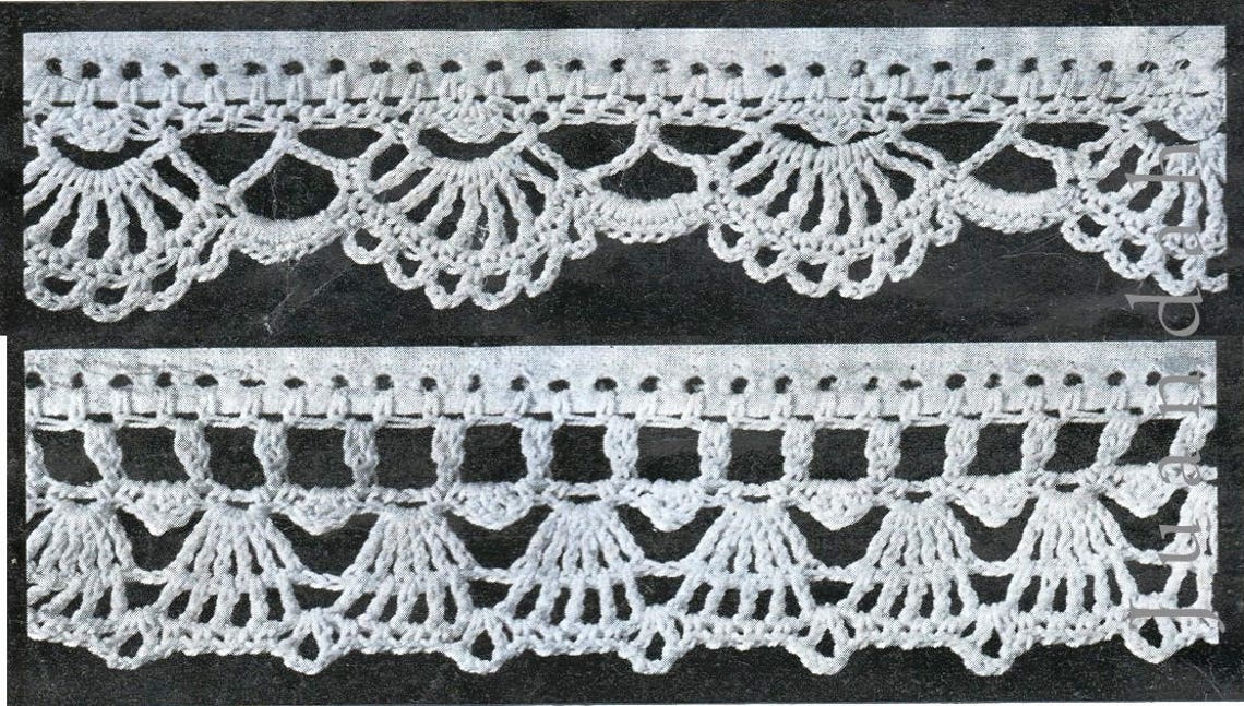 Entire Book of Vintage Crochet Edgings 1940s PDF Patterns 47 - Etsy