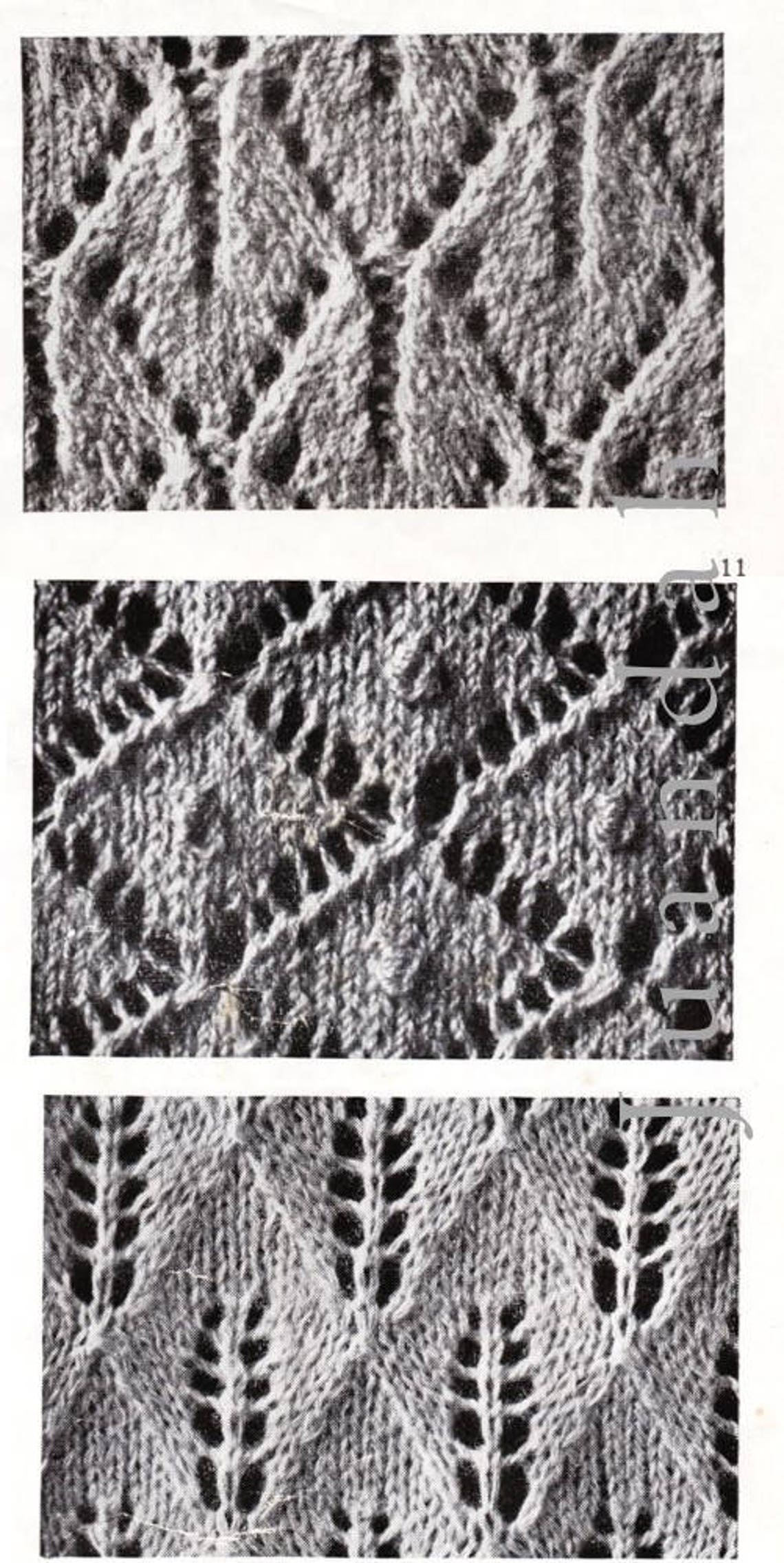 PDF Book of Knitting Stitch Patterns, 1950s, 38 Stitch Designs, Cable ...