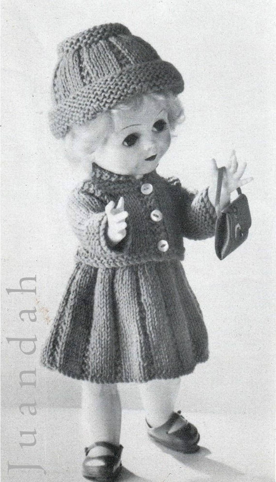 Book of Knitted Dolls' Clothes Patterns, 10 Vintage Patterns, for 10 to ...