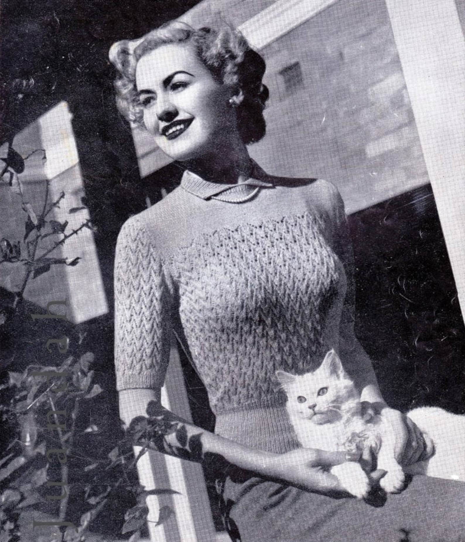 Vintage Knitting Patterns, Bombshell, Starlet, 8 Women's Tops, 1940s ...