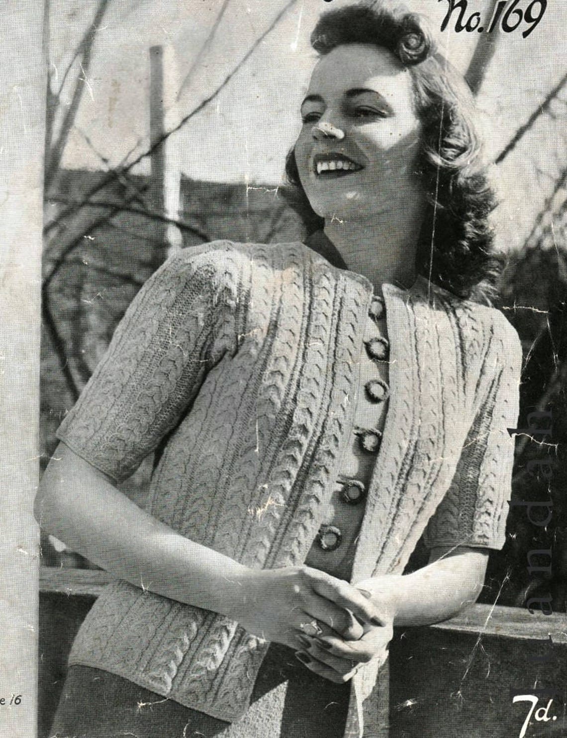 Vintage Knitting Patterns 1940s Fashion Women's Knits 9 - Etsy