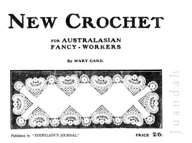 Mary Card Antique Crochet Patterns, PDF Entire 1920s Book, Filet ...