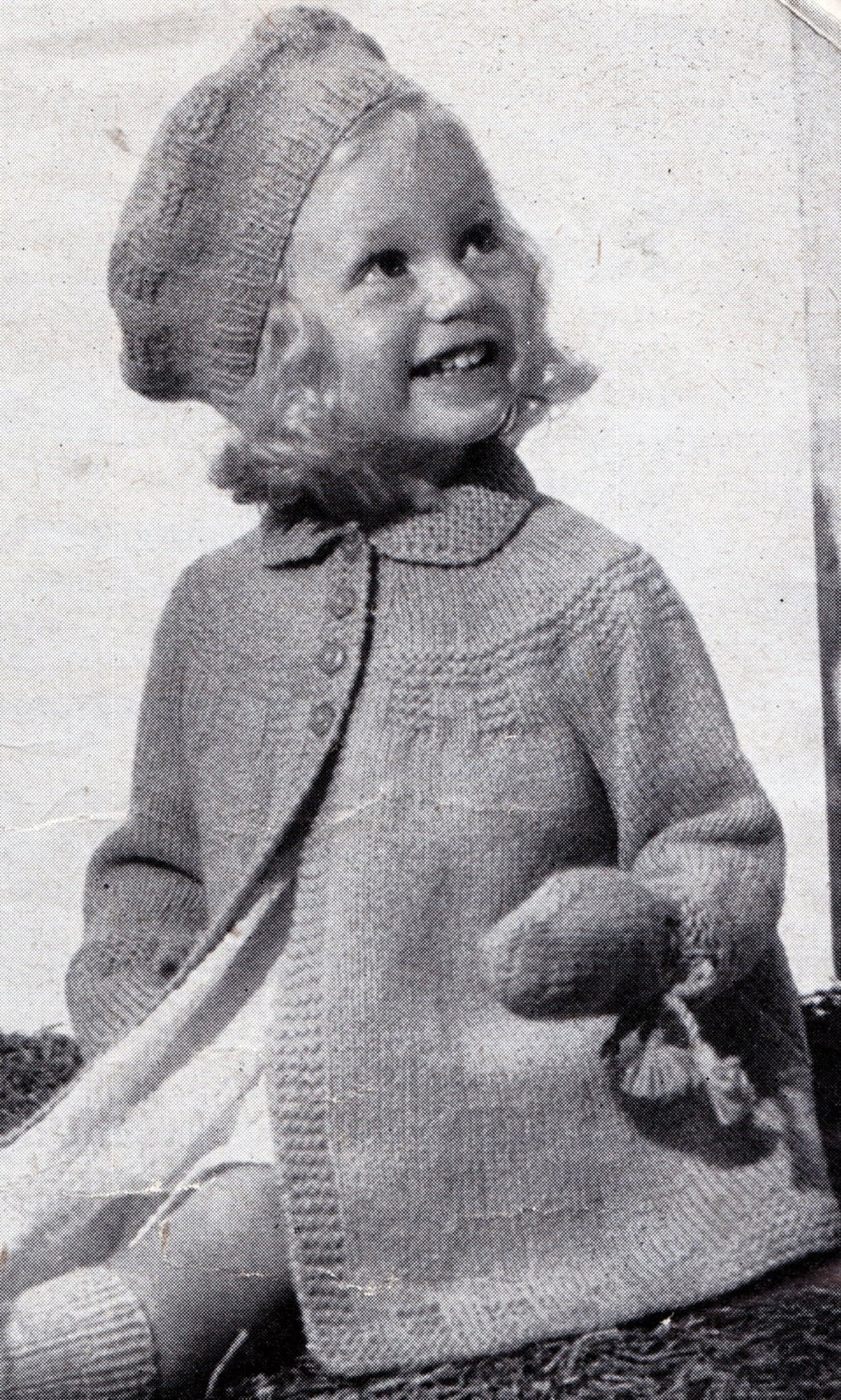 Set of 6 Vintage Baby Knit Patterns 1950s, 12 to 18 Months, Toddler ...