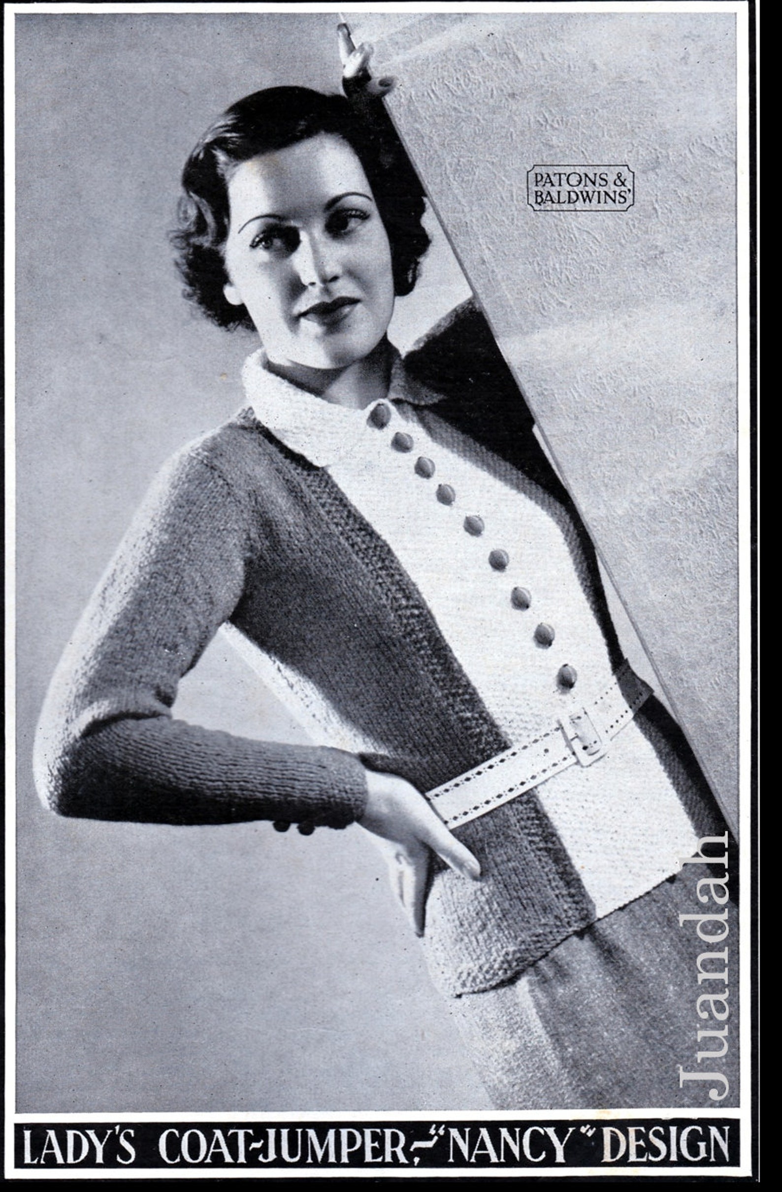 9 Rare Vintage Knitting Patterns in PDF 1930s Style Retro - Etsy