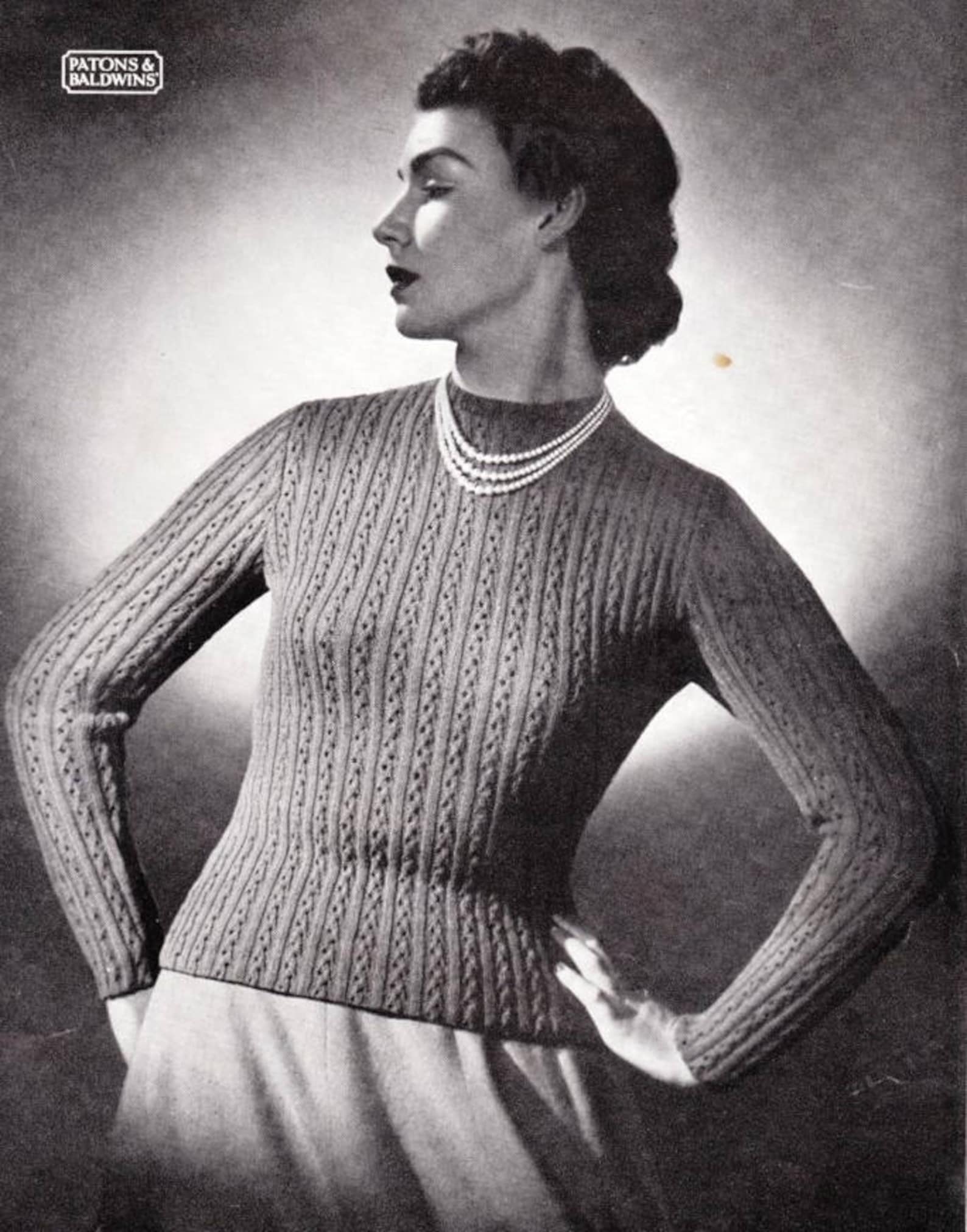 Vintage Knitting Patterns, Bombshell, Starlet, 8 Women's Tops, 1940s ...