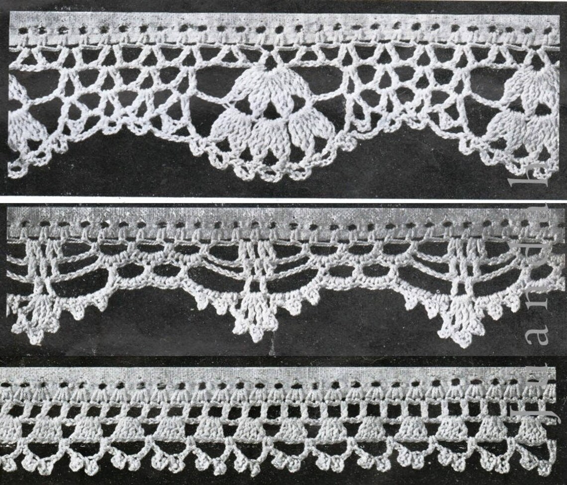 Entire Book of Vintage Crochet Edgings 1940s PDF Patterns 47 - Etsy