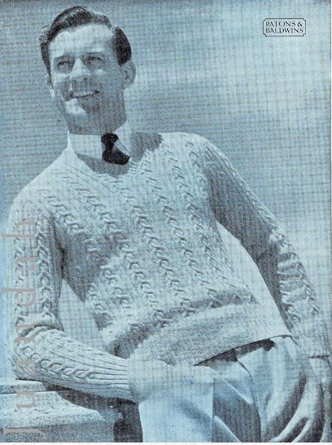 Entire Book of Vintage Men's Knits, 17 Knitting Patterns, Instant ...