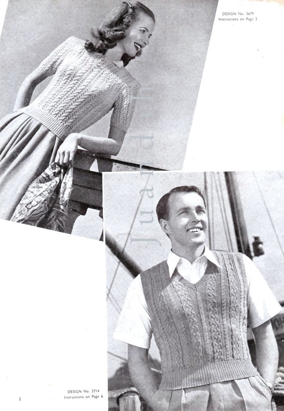 Entire PDF Book of Family Knitting Patterns, 15 Patterns, Men's and ...