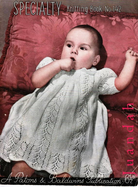 Buy Book of Rare Vintage Baby Knits 11 PDF Patterns 1940s Frocks Rompers Shawls Pram Cover Matinee Coat Bonnets Bootees Mitts Vest Online in India Etsy