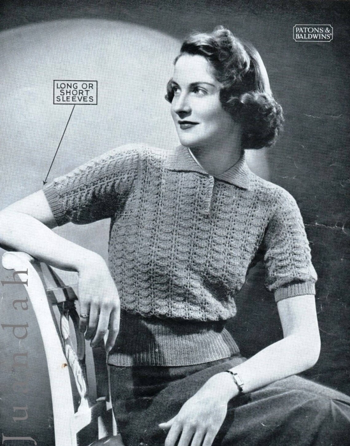 Antique knitting patterns 11 elegant 1930s PDF designs | Etsy