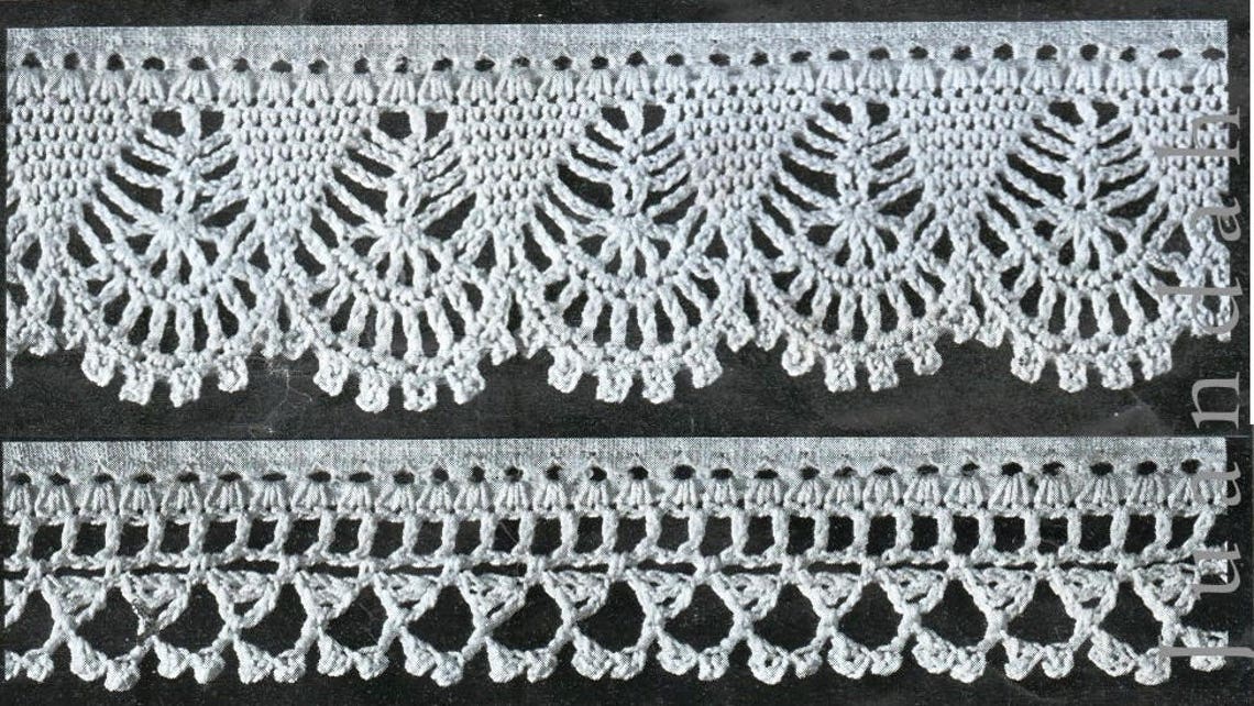 Entire Book of Vintage Crochet Edgings 1940s PDF Patterns 47 - Etsy