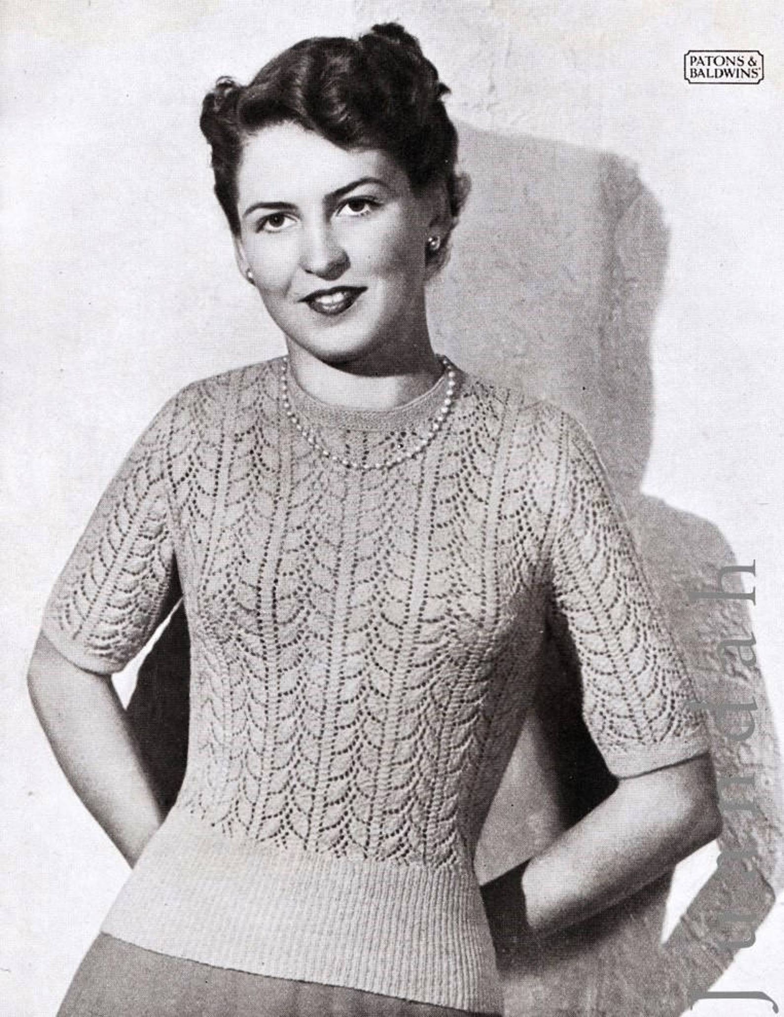 Rare Vintage Knitting Patterns, 1940s Style, Bombshell Starlet, 8 ...