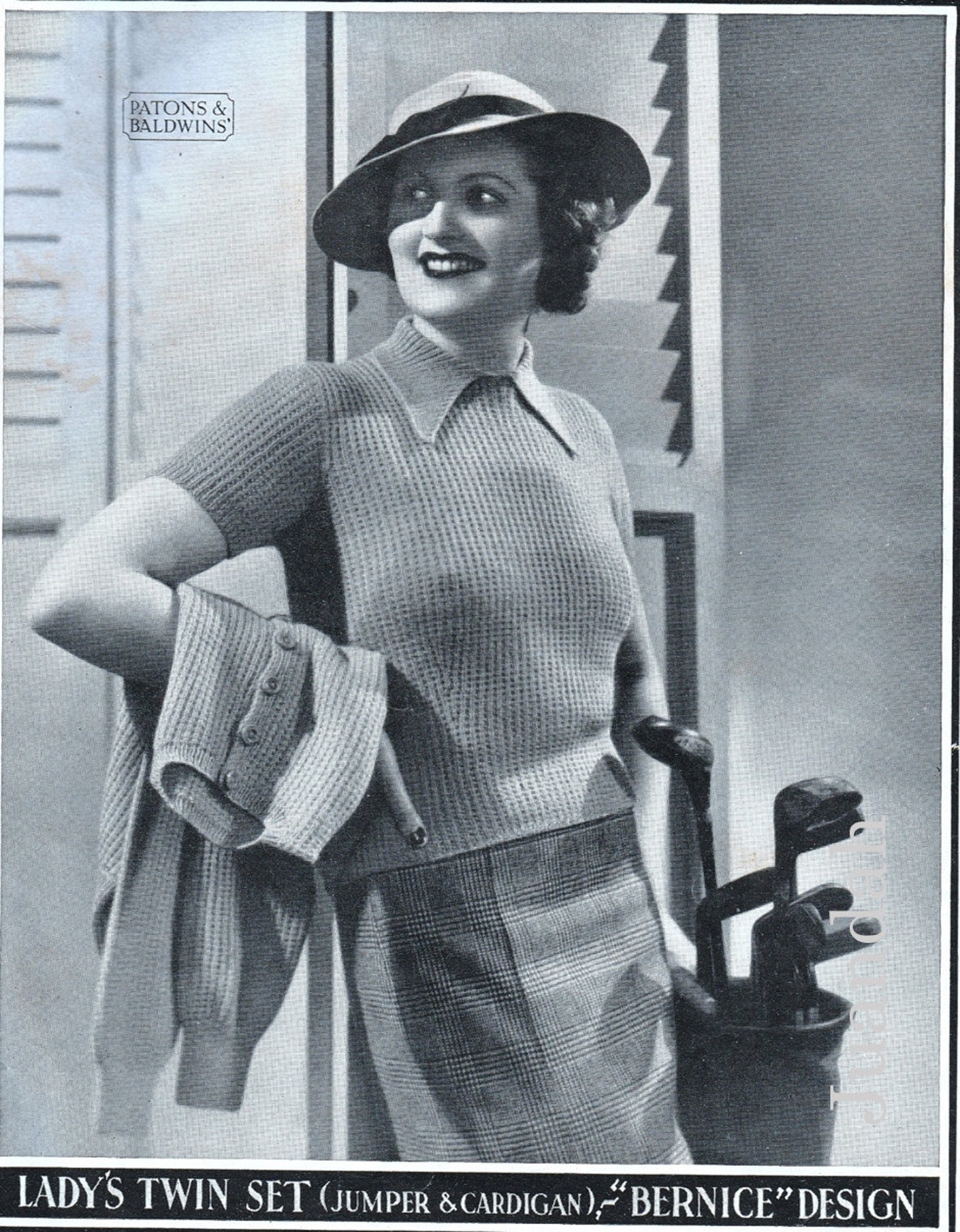 9 Rare Vintage Knitting Patterns in PDF, 1930s Style, Retro Cardigans ...