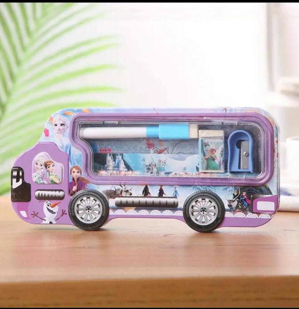 Cute Cartoon Bus Pencil Case Complete Stationery Set for Kids Ideal for ...