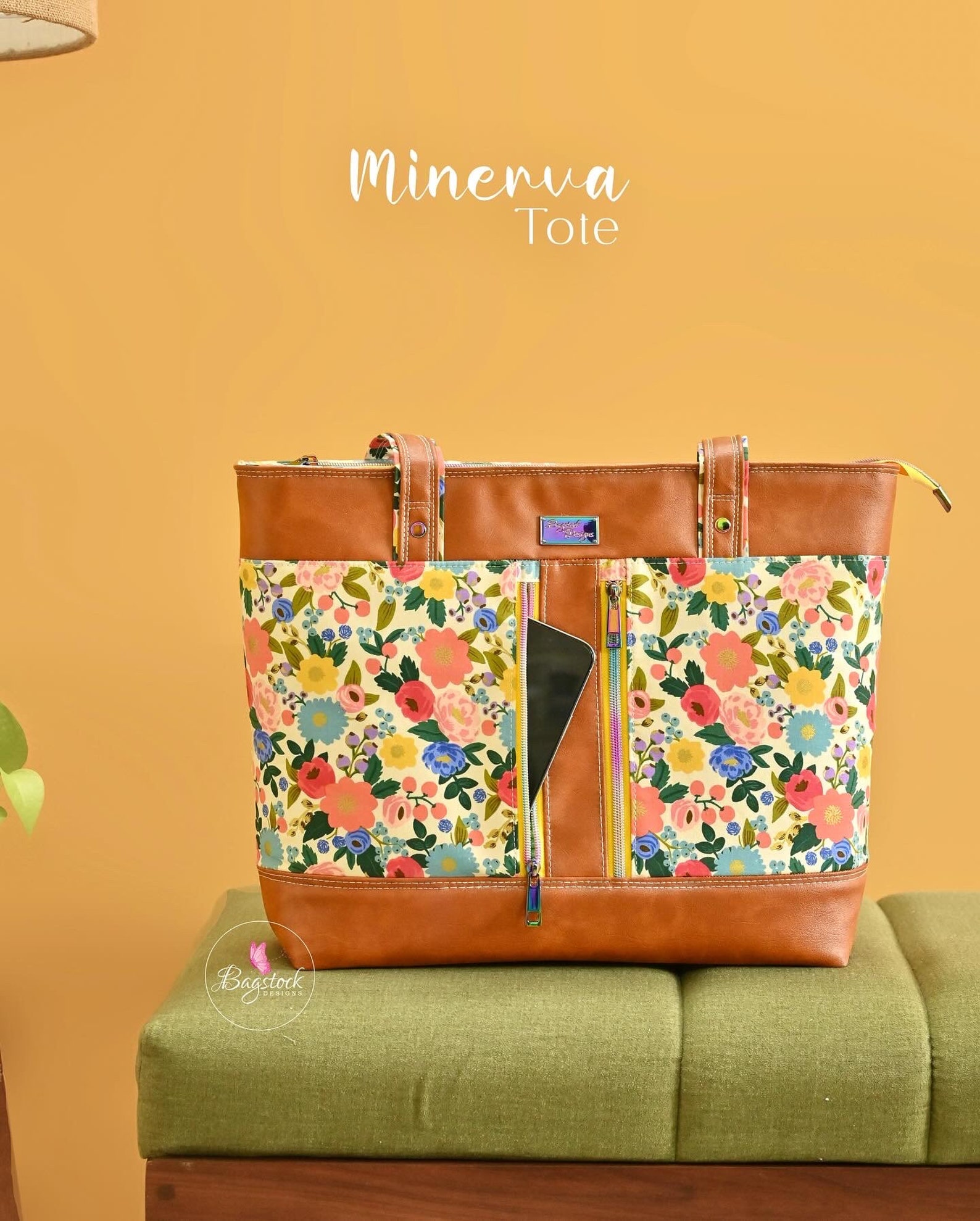 Minerva Tote - Bagstock Sewing Pattern, PDF Sewing Pattern - Etsy
