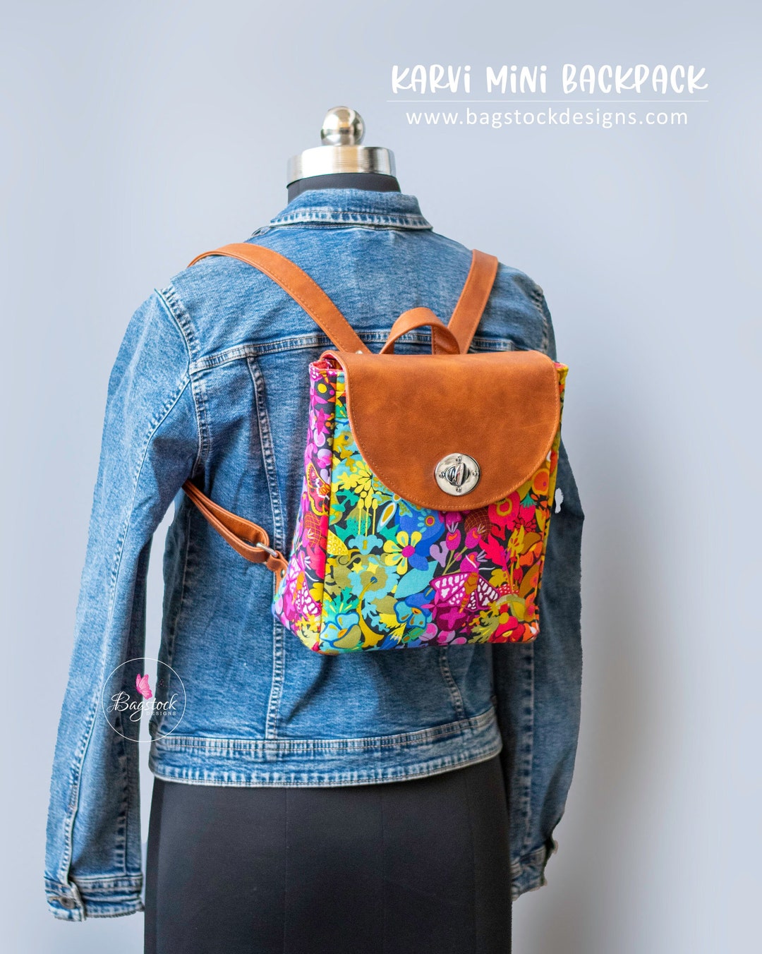 Karvi Mini Backpack - Bagstock Sewing Pattern, PDF Sewing Pattern - Etsy
