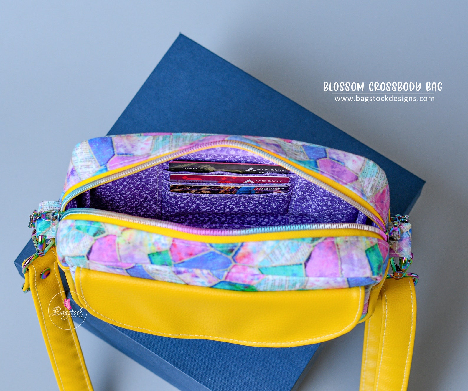 Blossom Crossbody Bag Bagstock Sewing Pattern PDF Sewing - Etsy