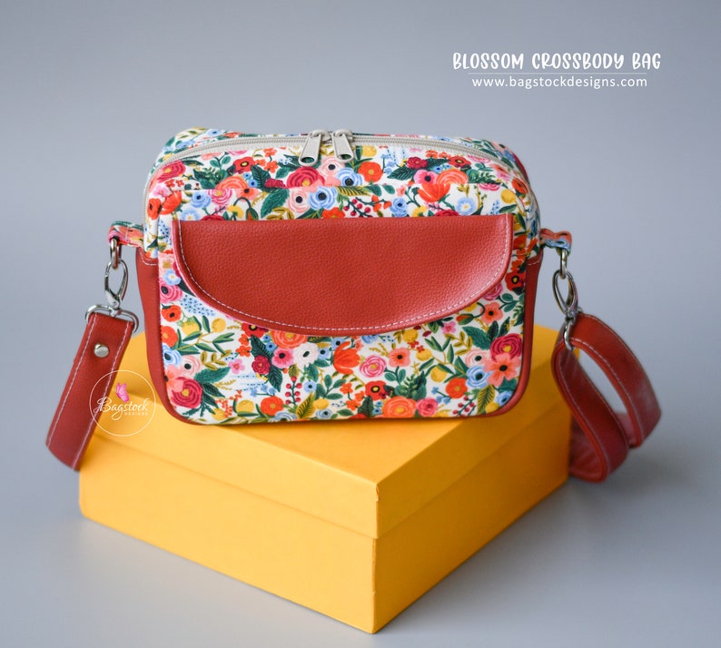 Blossom Crossbody Bag Bagstock Sewing Pattern PDF Sewing - Etsy Australia