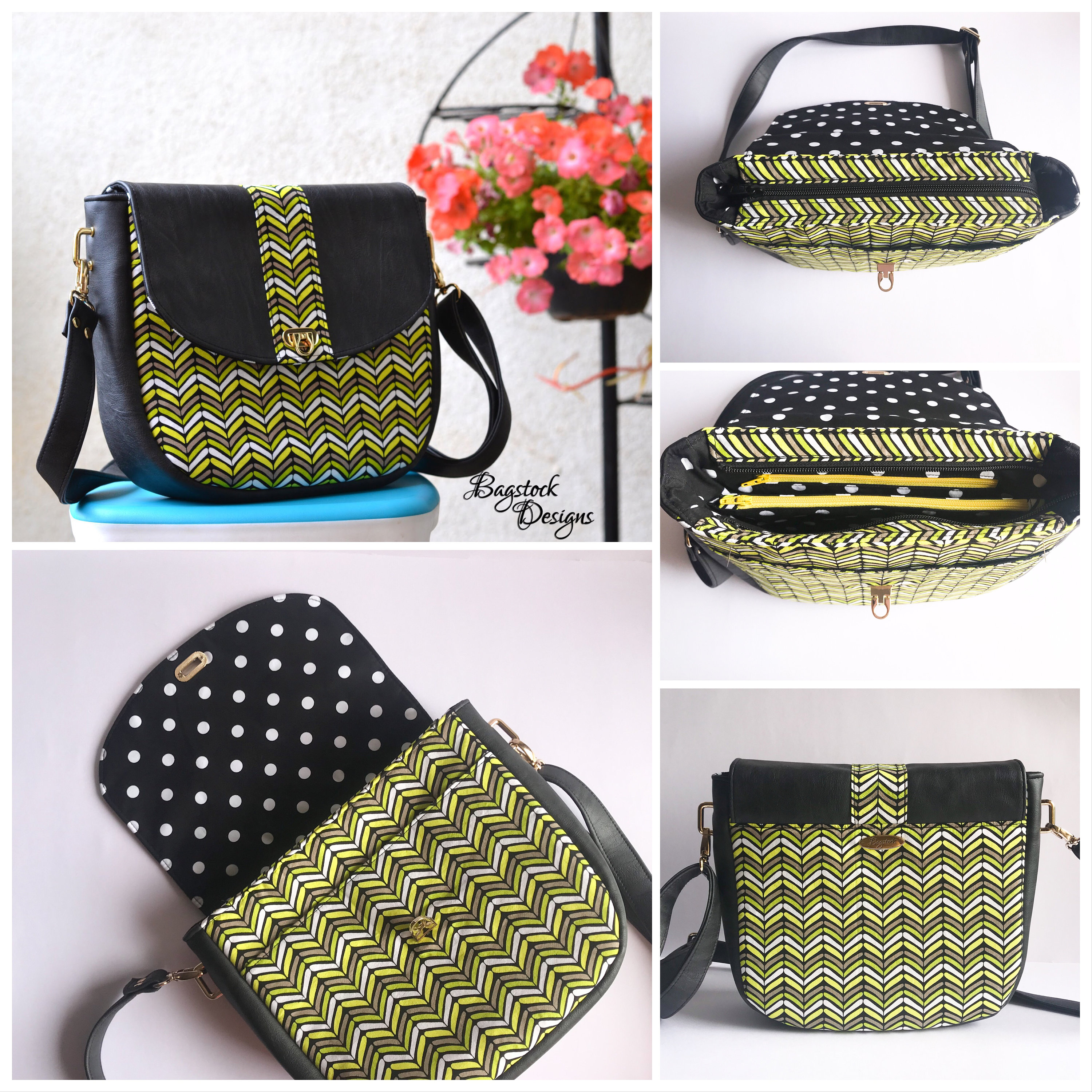 Serin Sling Bag Bagstock Sewing Pattern PDF Sewing Pattern - Etsy Norway