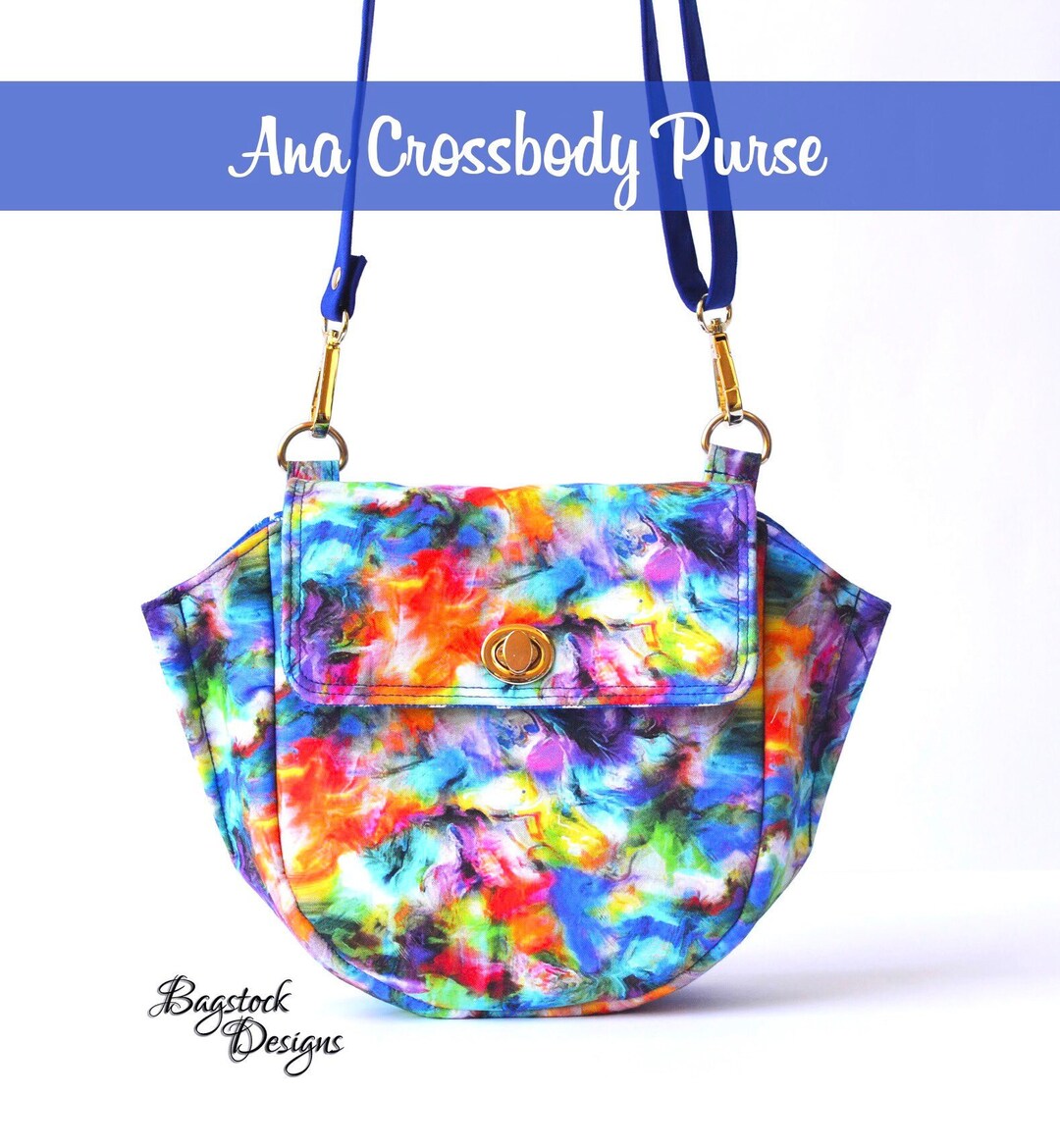 Ana Crossbody Purse - Bagstock Designs Sewing Pattern, PDF Sewing ...